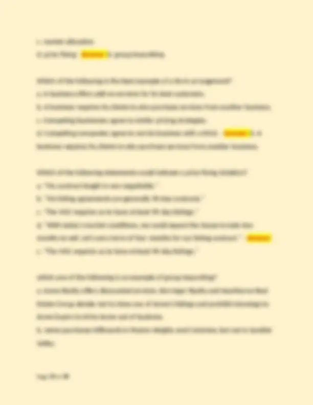 Antitrust Violations in the Real Estate Industry | Exams Public Law ...