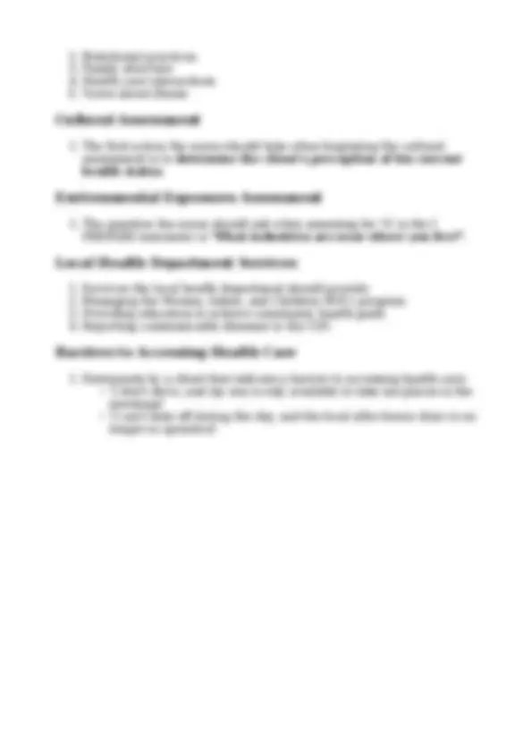 Community Health Nursing: Assessing and Addressing Community Needs ...