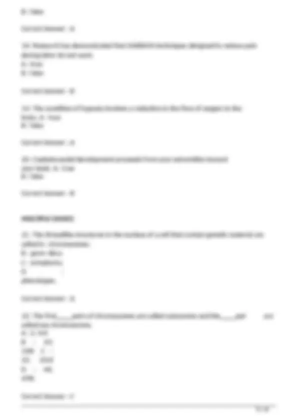 Genetics and Prenatal Development | Exams Nursing | Docsity