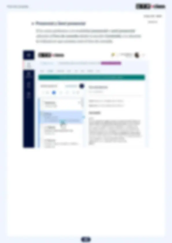 Guía de uso de la plataforma UTP+class | Guías, Proyectos, Investigaciones de Ética | Docsity