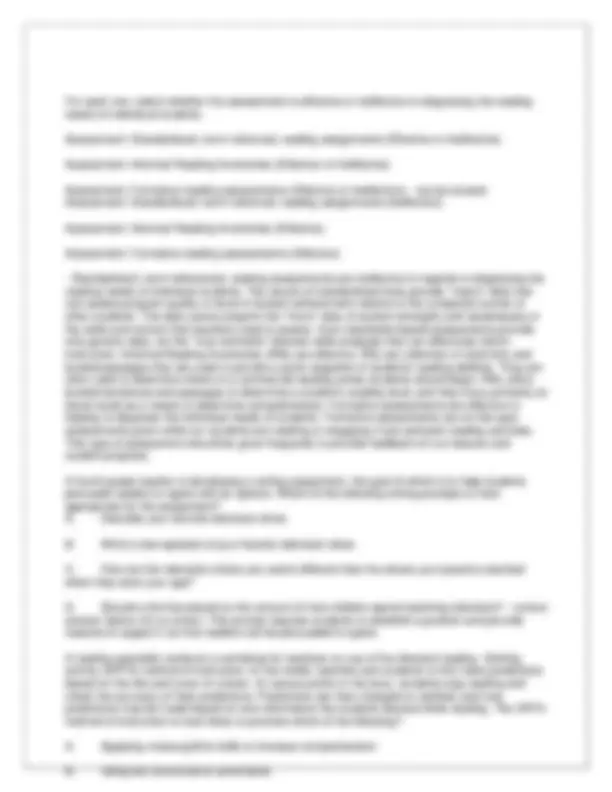 Effective Instructional Strategies and Assessments for Student Learning | Exams Nursing | Docsity