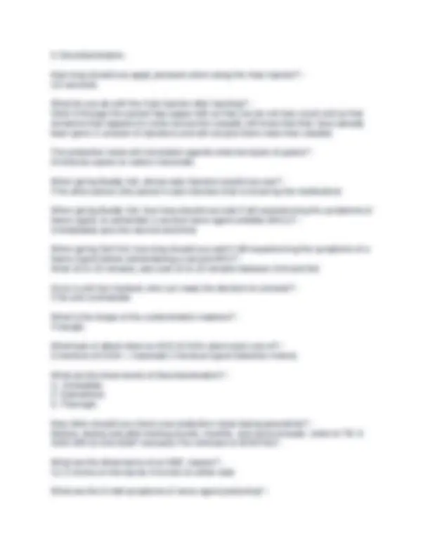 QUICK BCEN CBRN STUDY GUIDE | Exams Nursing | Docsity