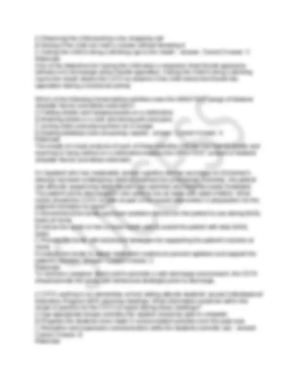 NBCOT- COTA EXAM QUESTIONS AND ANSWERS | Exams Nursing | Docsity