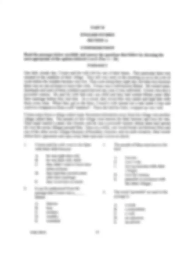 2024 NCEE Common Entrance Past Questions | Exams Mathematics | Docsity