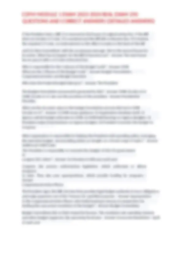 CDFM MODULE 1 EXAM 2023-2024 REAL EXAM 250 QUESTIONS AND CORRECT ...