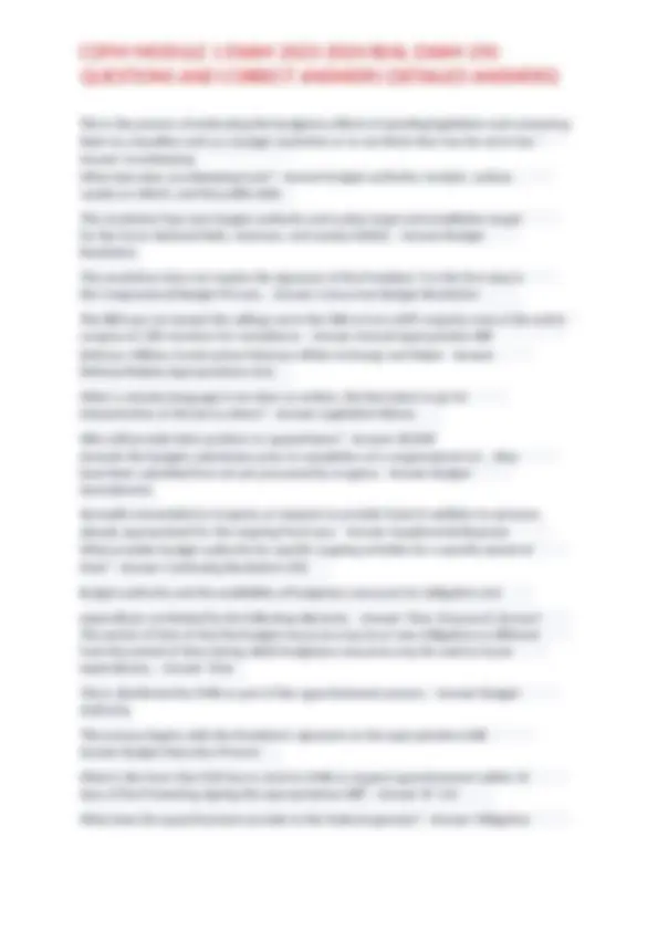 CDFM MODULE 1 EXAM 2023-2024 REAL EXAM 250 QUESTIONS AND CORRECT ...