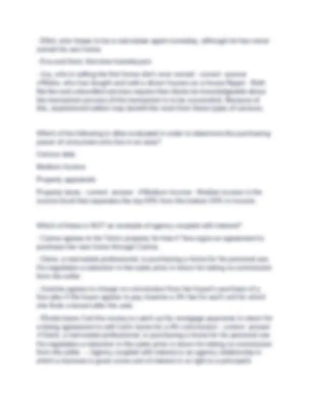 Real Estate Brokerage Operations and Management | Exams Nursing | Docsity
