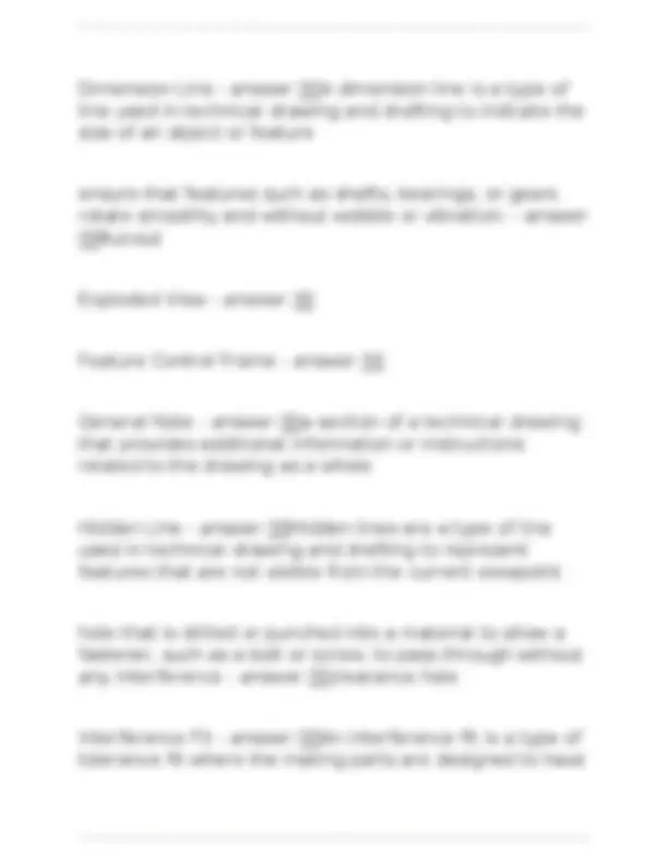 Geometric Dimensioning and Tolerancing (GD&T) Fundamentals | Exams Nursing | Docsity