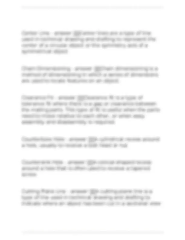 Geometric Dimensioning and Tolerancing (GD&T) Fundamentals | Exams Nursing | Docsity