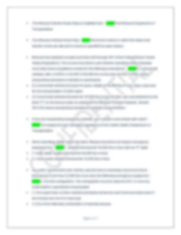 MISSOURI CLASS E DRIVER'S LICENSE INFORMATION NEW EXAM ACTUAL PRACTICE ...