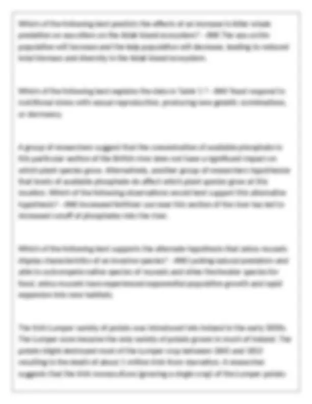 AP Biology Unit 8 Detailed Questions and Expert Answers | Exams Applied ...