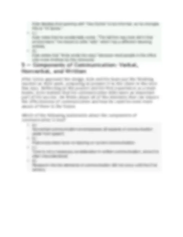 Developing Effective Teams Challenge | Exams Project Management | Docsity