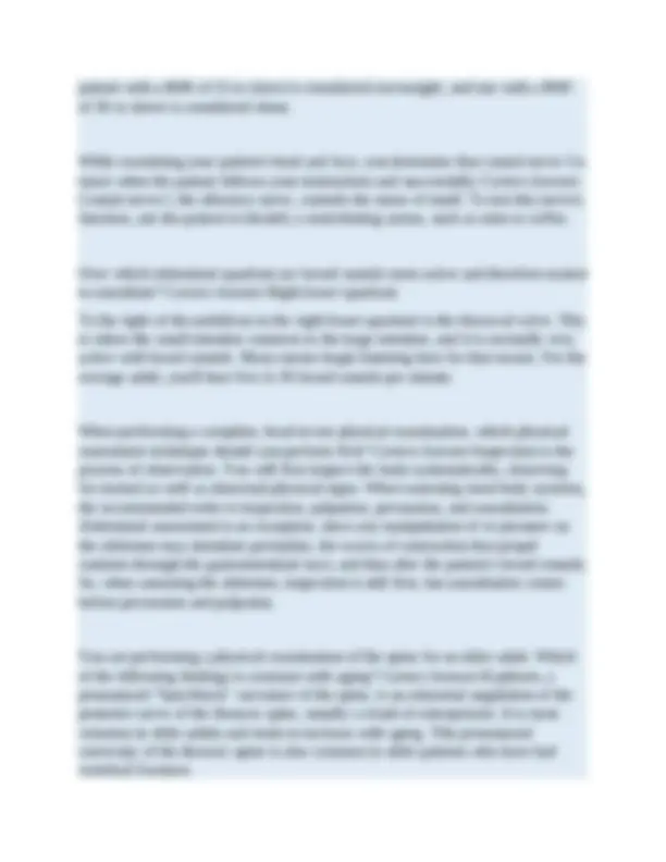 ATI Physical Assessment Questions with Correct Answers | Exams Nursing ...