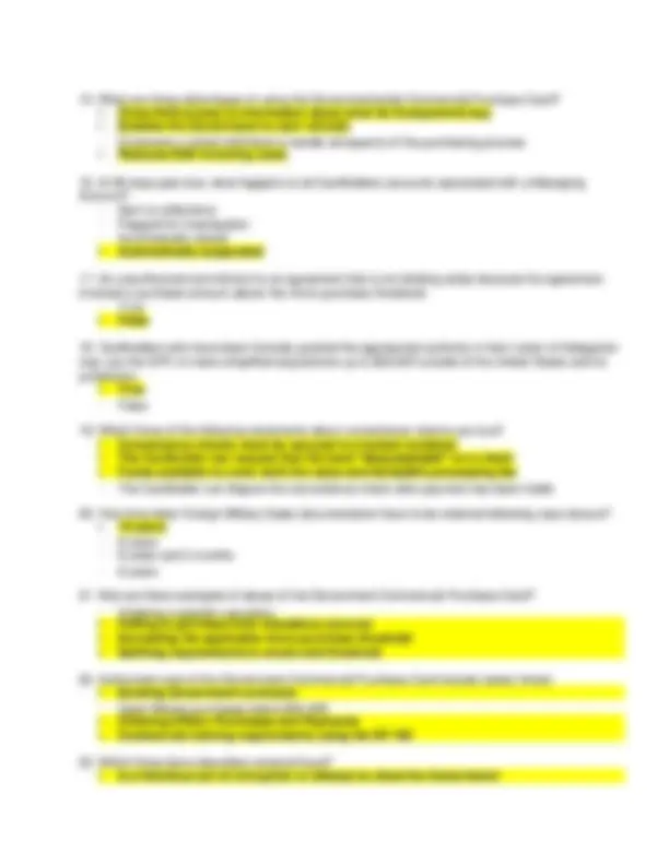 CLG 001 DoD Government wide Commercial Purchase Card Overview Exam 100% ...