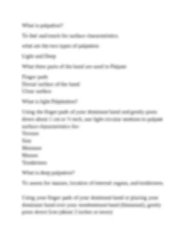 Nursing Health Assessment Inspection Percussion And Auscultation
