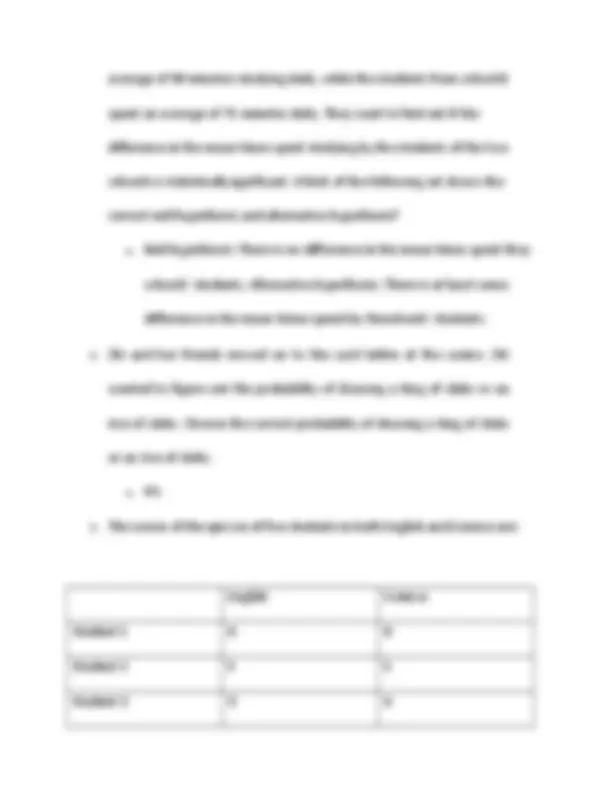 Learning Intro to Statistics Final Milestone Study Guide B | Exams ...