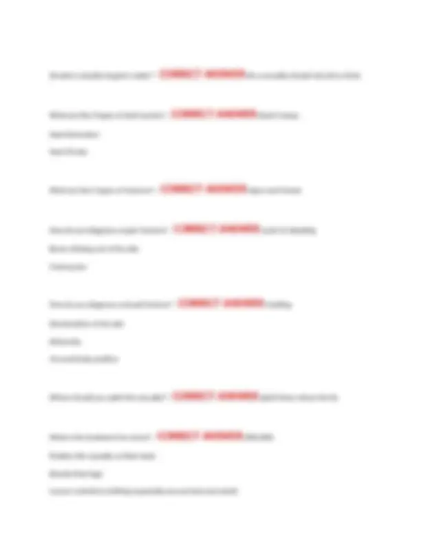 Army First Aid FM 4-25.11 QUESTIONS WIYH CORRECT ANSWERS | Exams Nursing | Docsity