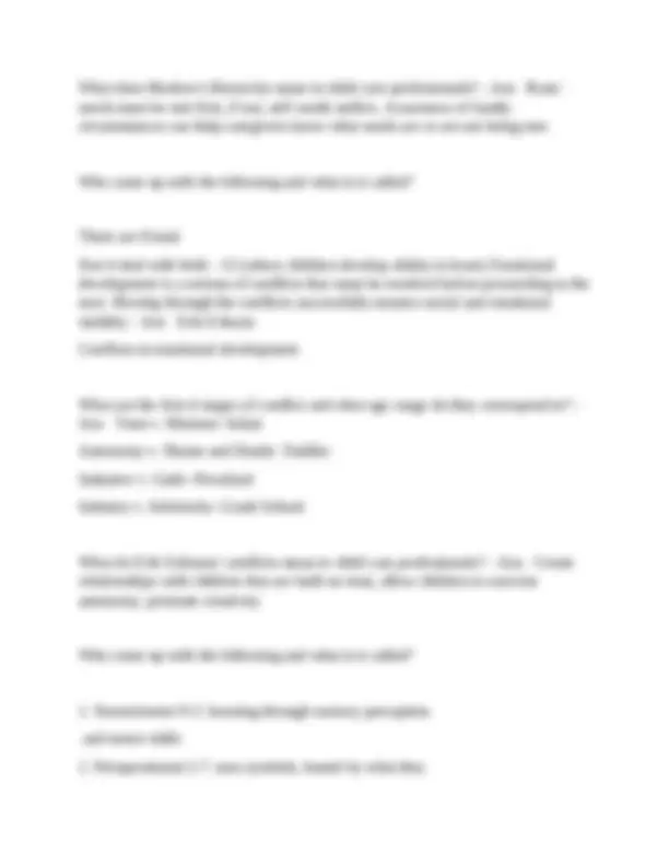 DCF Childcare Training Courses 1-5 questions with correct answers ...