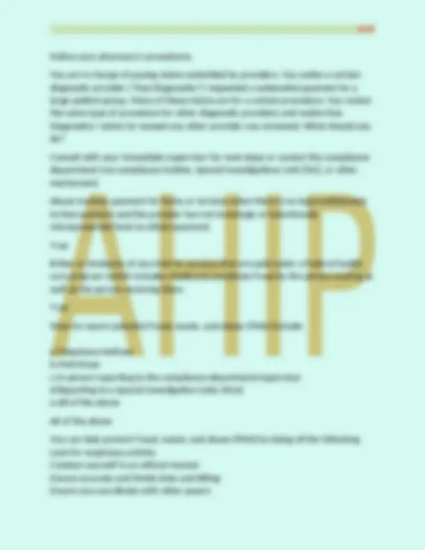AHIP UPDATED EXAM -- UPDATED SOLUTION | Exams Nursing | Docsity
