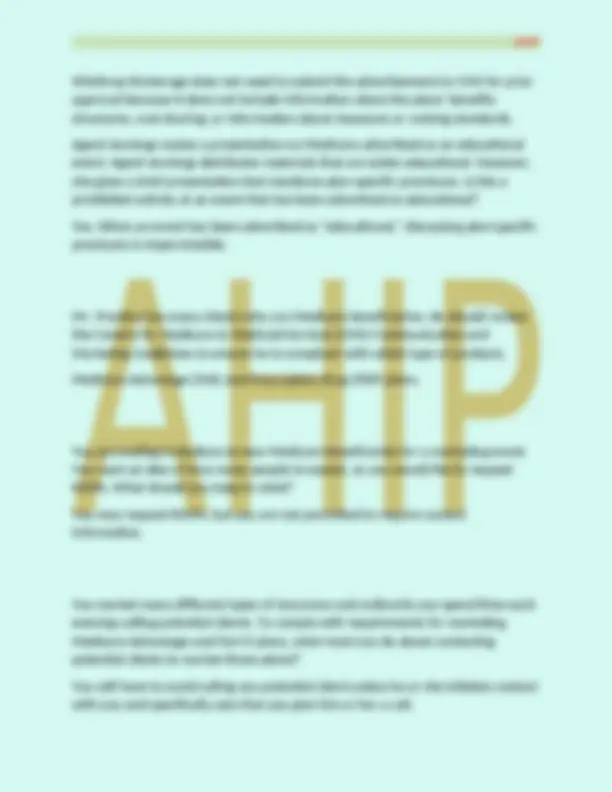 AHIP UPDATED EXAM -- UPDATED SOLUTION | Exams Nursing | Docsity