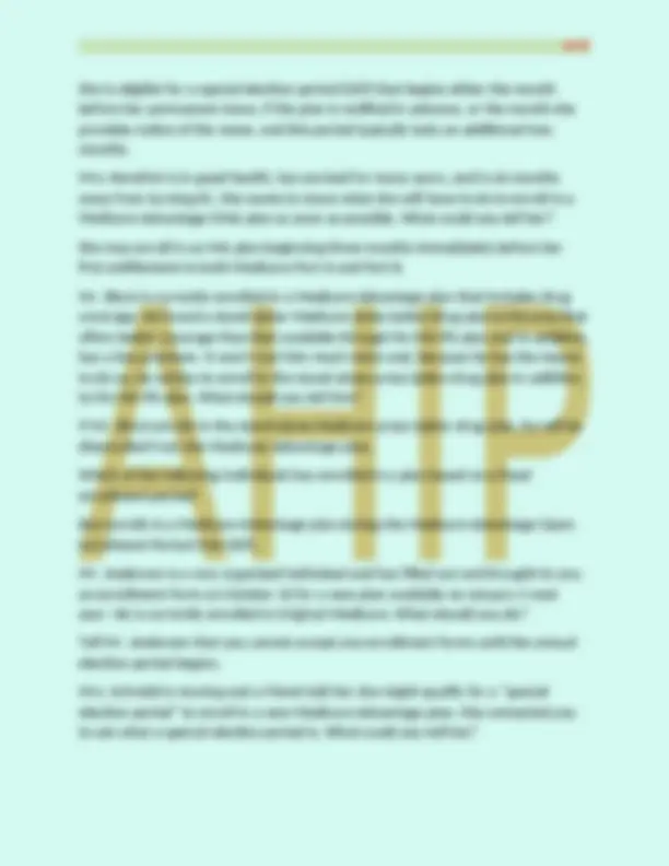 AHIP UPDATED EXAM -- UPDATED SOLUTION | Exams Nursing | Docsity