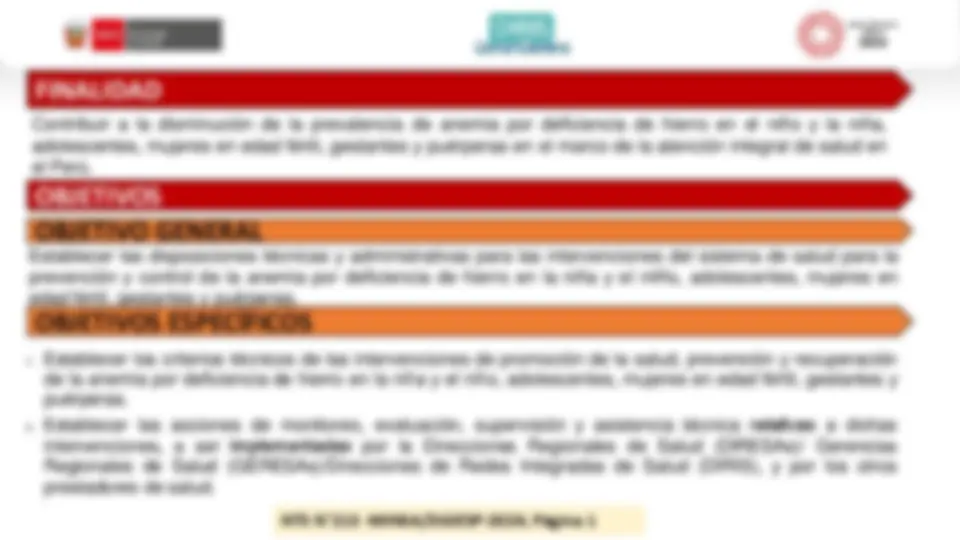 nueva norma tecnica 2024 anemia | Summaries Law | Docsity
