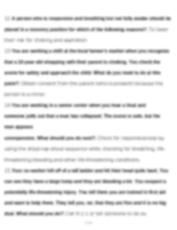 Red Cross - Adult, Child and Baby First Aid/CPR/AED/study guide updated ...