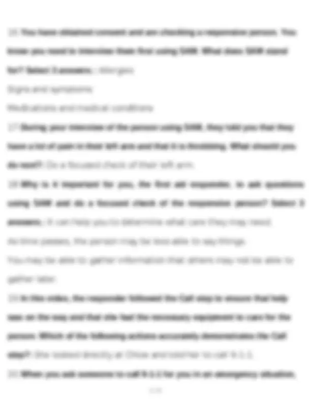 Red Cross - Adult, Child and Baby First Aid/CPR/AED/study guide updated ...
