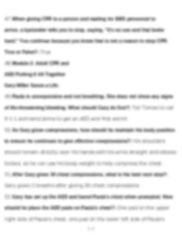 Red Cross - Adult, Child and Baby First Aid/CPR/AED/study guide updated ...