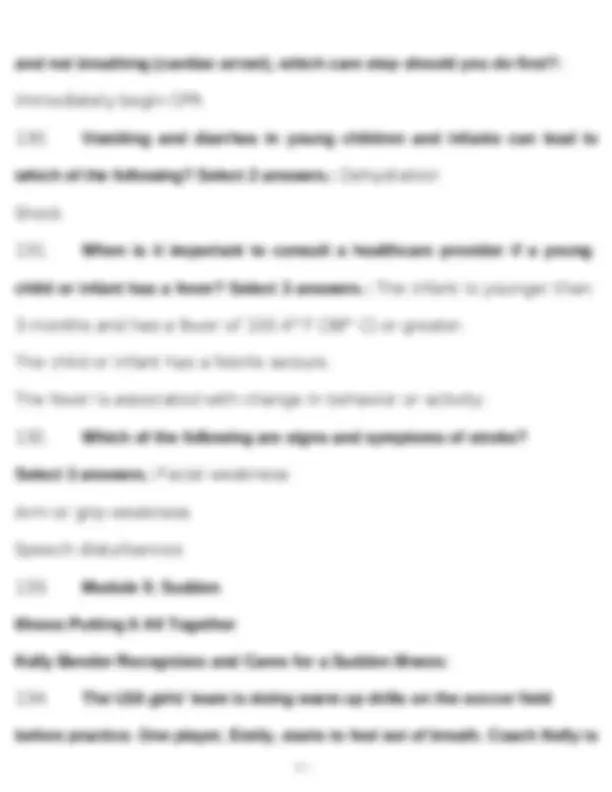 Red Cross - Adult, Child and Baby First Aid/CPR/AED/study guide updated ...