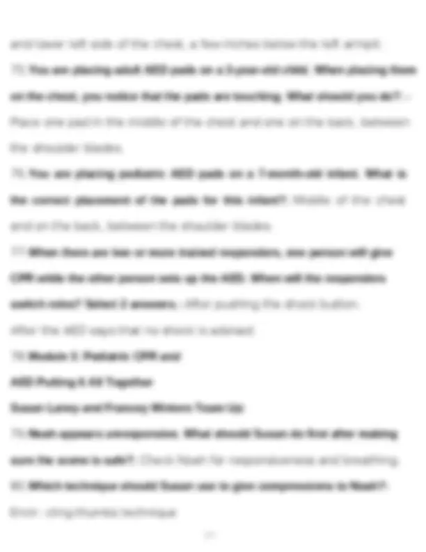 Red Cross - Adult, Child and Baby First Aid/CPR/AED/study guide updated ...