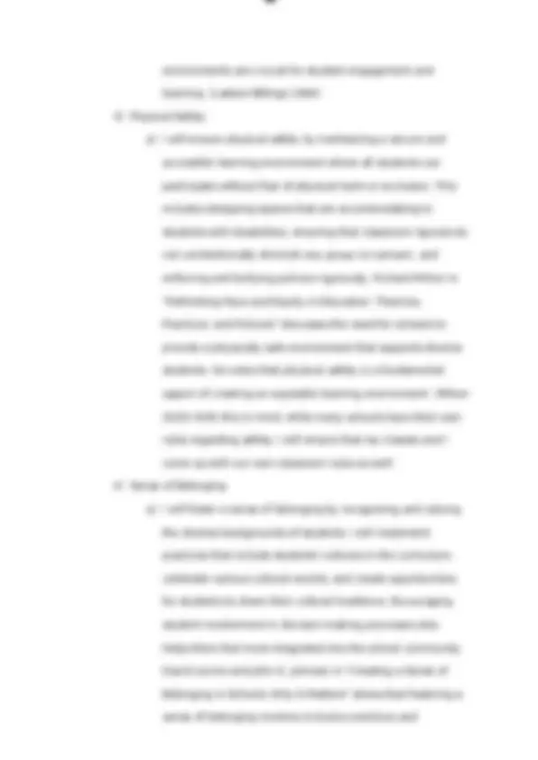 D186 TASK 1 - Creating a Supportive Learning Environment passed in 1st ...