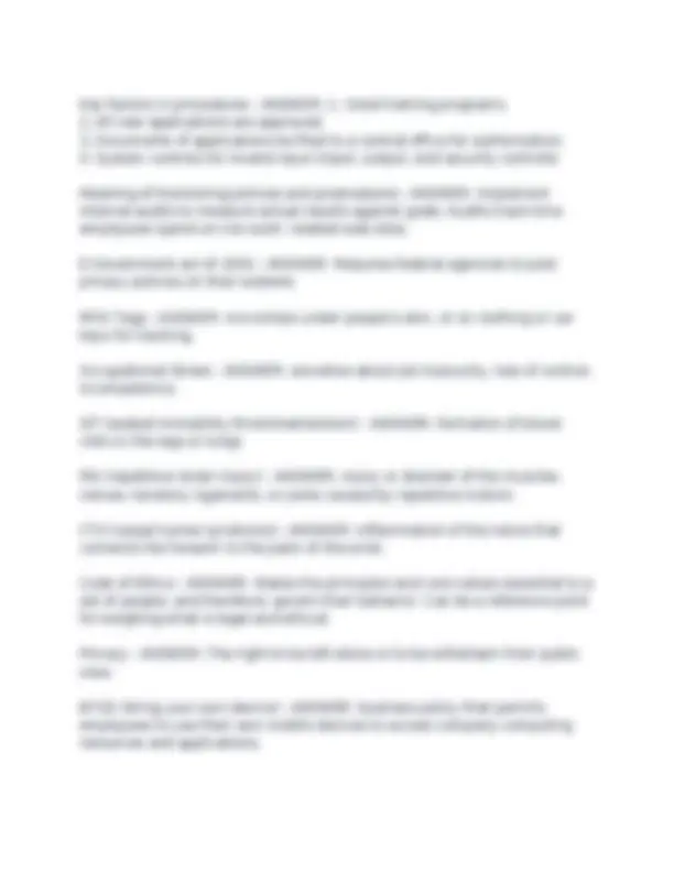 MIS 2201 FINAL EXAM QUESTIONS WITH COMPLETE SOLUTIONS | Exams Information Systems | Docsity