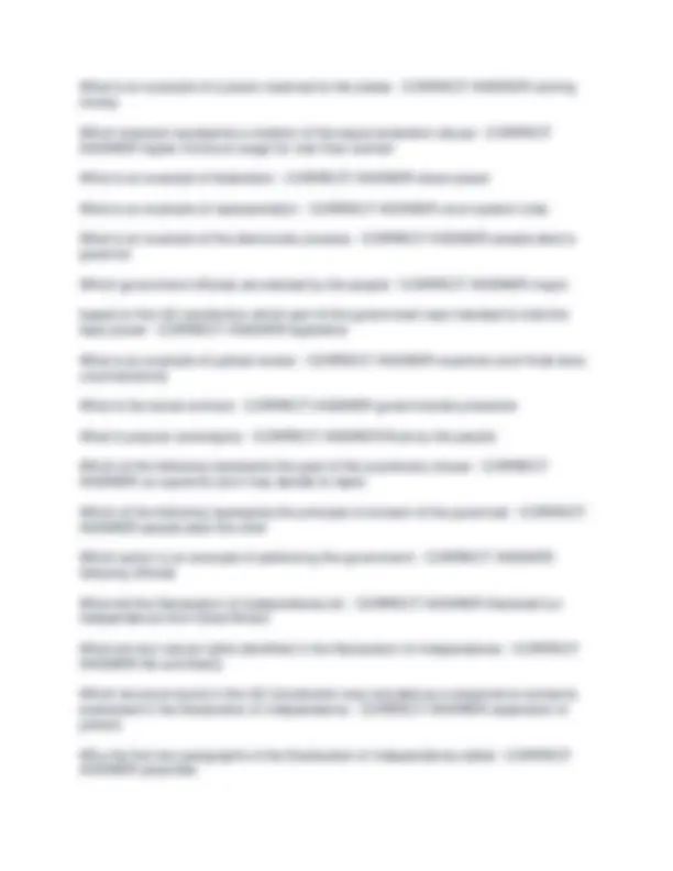 Study guide for Florida Civics Literacy exam (latest verified answers ...