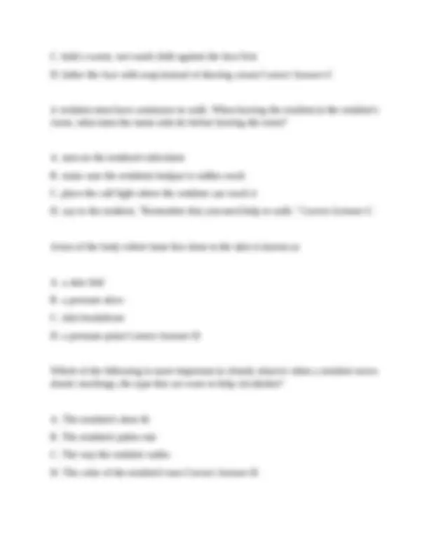 CNA Practice Questions – Prometric questions with correct answers ...