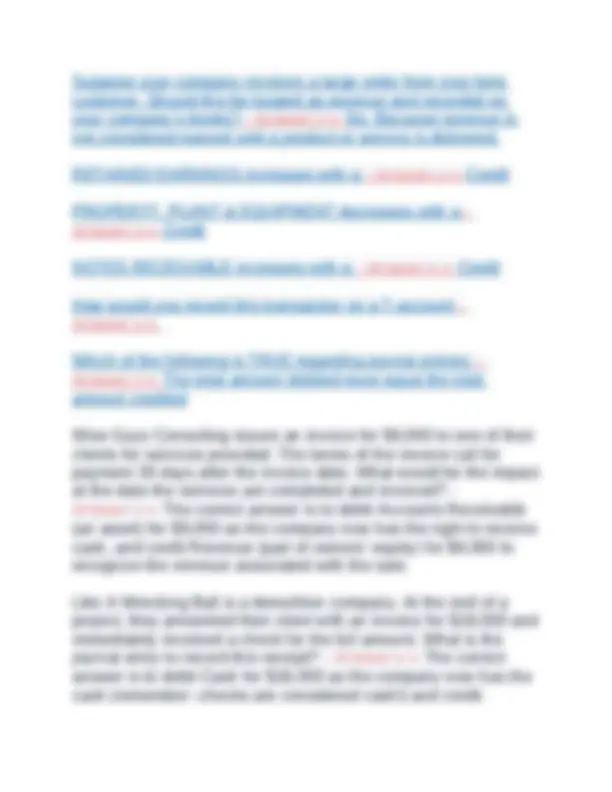 MBA HBS HBX Core Financial Accounting Module 2 Quiz Harvard Business ...