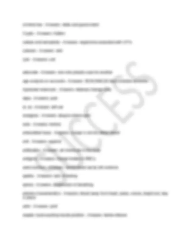 RMA EXAM STUDY GUIDE | Exams Nursing | Docsity