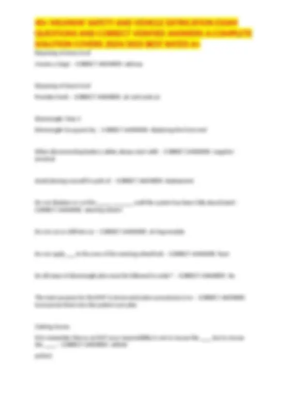 40+ HIGHWAY SAFETY AND VEHICLE EXTRICATION EXAM QUESTIONS AND CORRECT ...