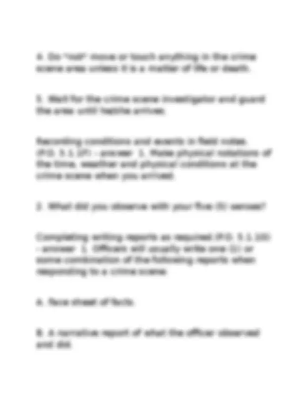 PRPA Crime Scene Management EXAM QUESTIONS AND ANSWERS.docx | Exams ...