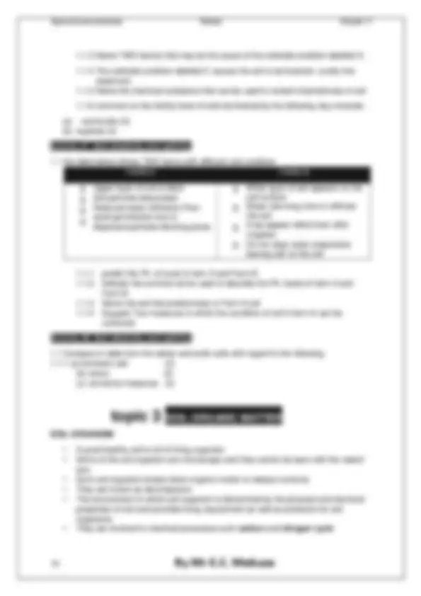 Grade 11 Agricultural sciences | Study notes Earth science | Docsity