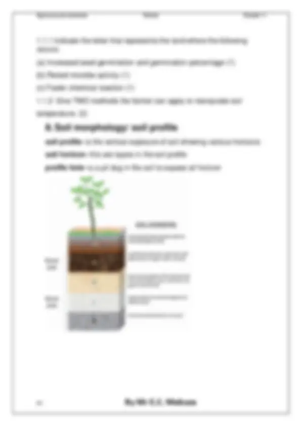 Grade 11 Agricultural sciences | Study notes Earth science | Docsity