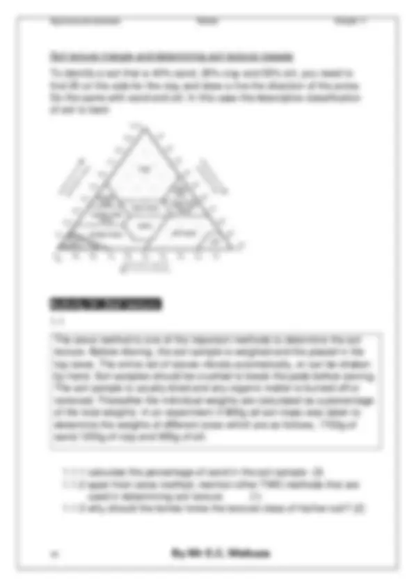 Grade 11 Agricultural sciences | Study notes Earth science | Docsity