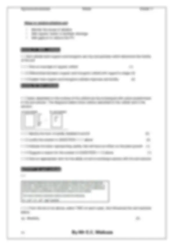 Grade 11 Agricultural sciences | Study notes Earth science | Docsity