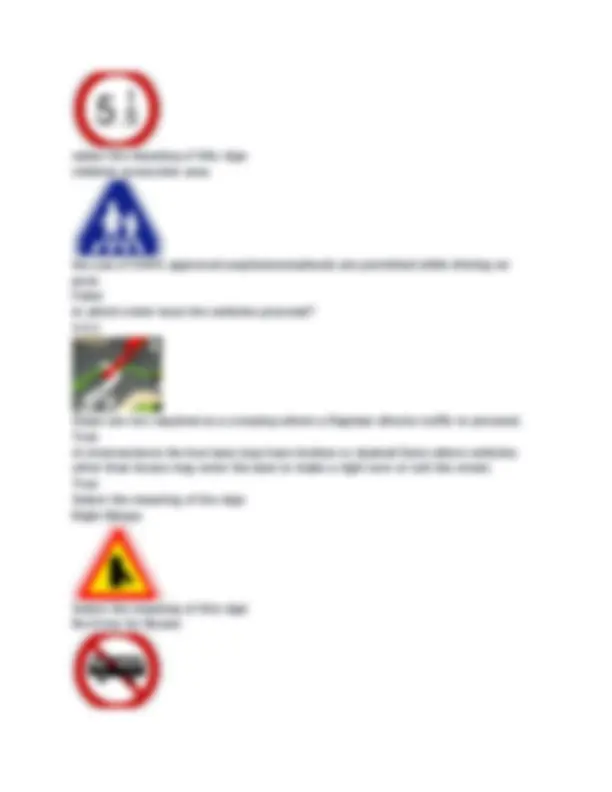 USFK Korea Driving Exam with complete solutions | Exams European ...