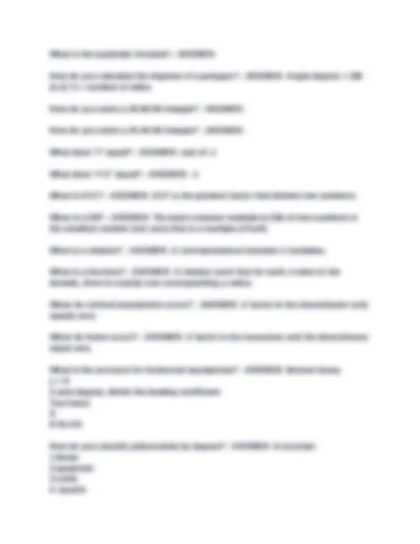 Mathnasium Job Assessment Exam with Complete Solutions | Exams ...