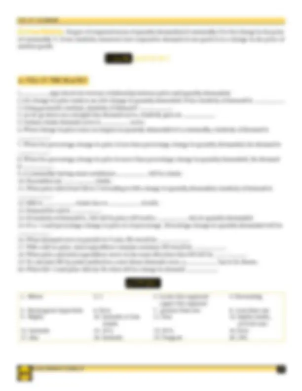 Economics – ISC Handbook of Economics – Elasticity of Demand – Quick ...