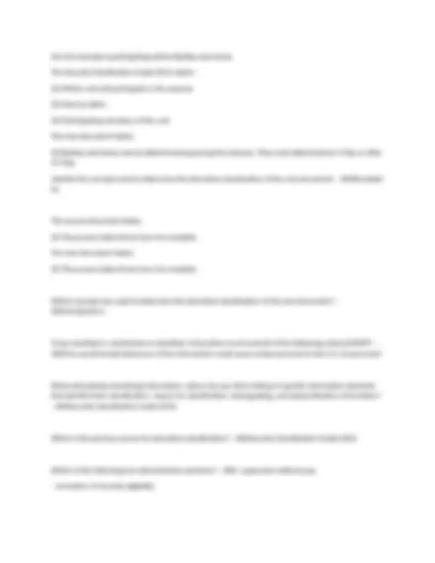 Derivative Classification Training Exam - 2024 | Exams Labour Law | Docsity