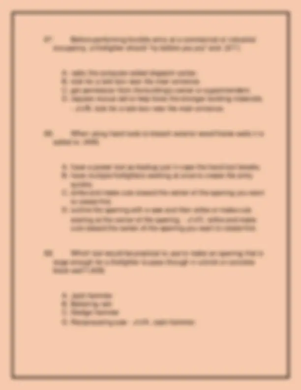 Forcible Entry Techniques for Firefighters | Exams Safety and Fire ...