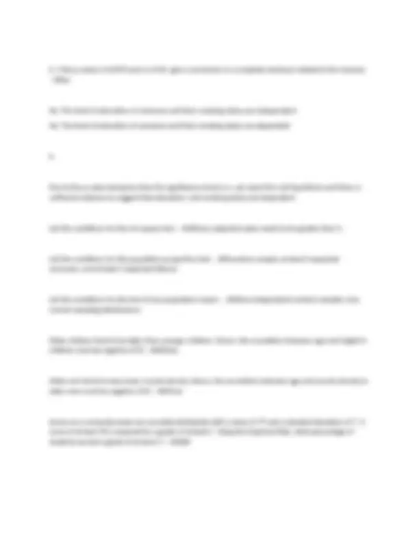 Statistics Final Exam 2024-2025. Questions and Correct, Verified Answers. Graded A+ | Exams ...