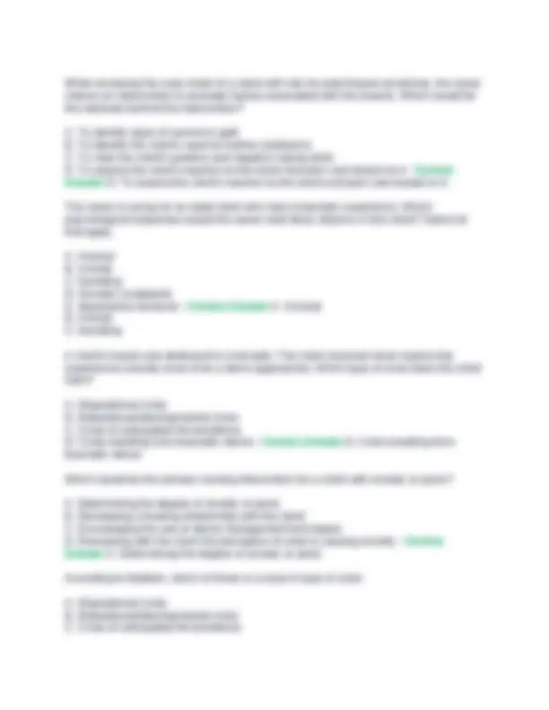 Chapter 9- Crisis Intervention - Combined (Townsend) Questions with ...